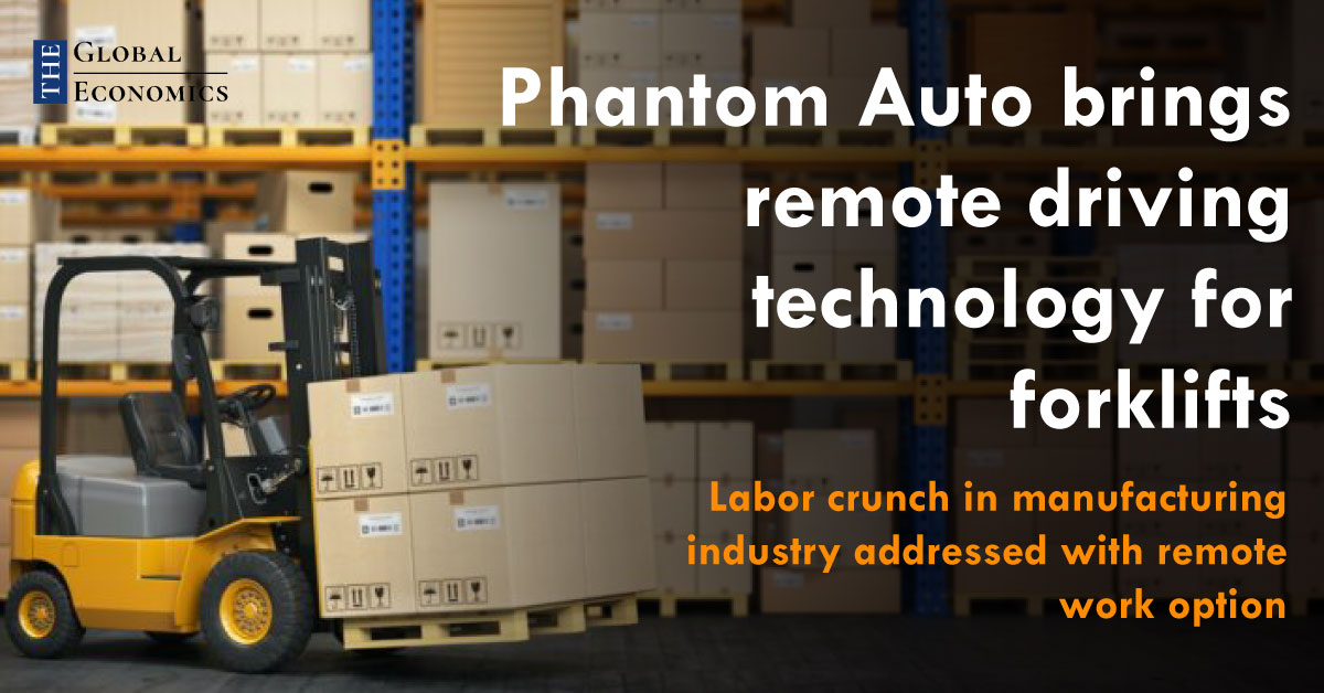 Phantom Auto brings remote driving technology for forklifts
