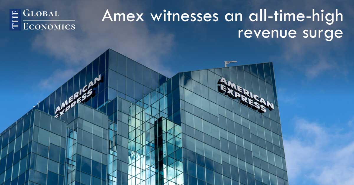 Amex witnesses an all-time-high revenue surge