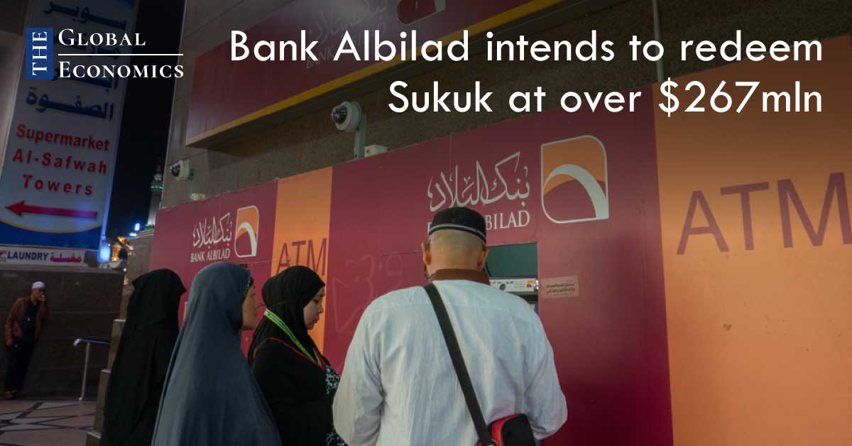 Bank Albilad intends to redeem Sukuk at over $267mln