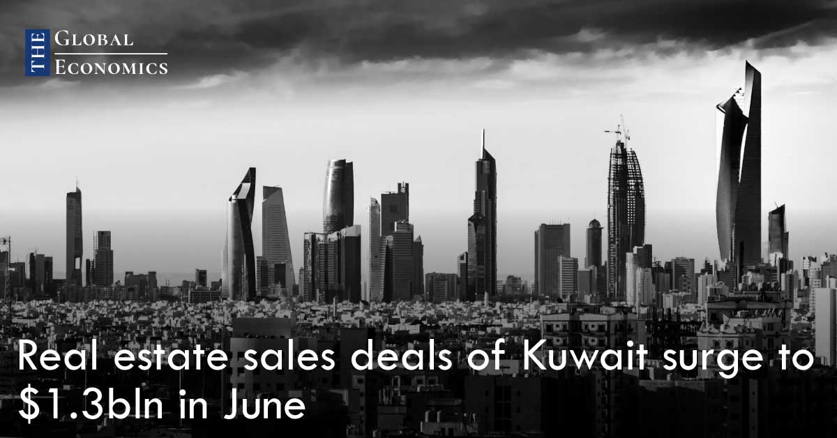 Real estate sales deals of Kuwait surge to $1.3bln in June