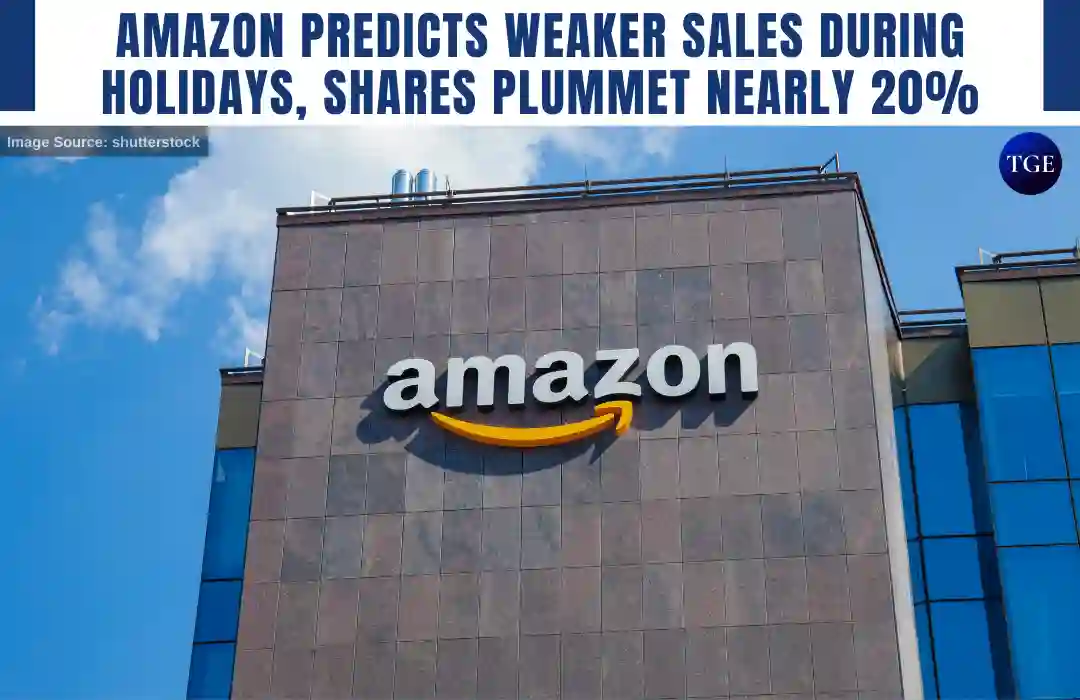 Amazon predicts weaker sales during holidays, shares plummet nearly 20%
